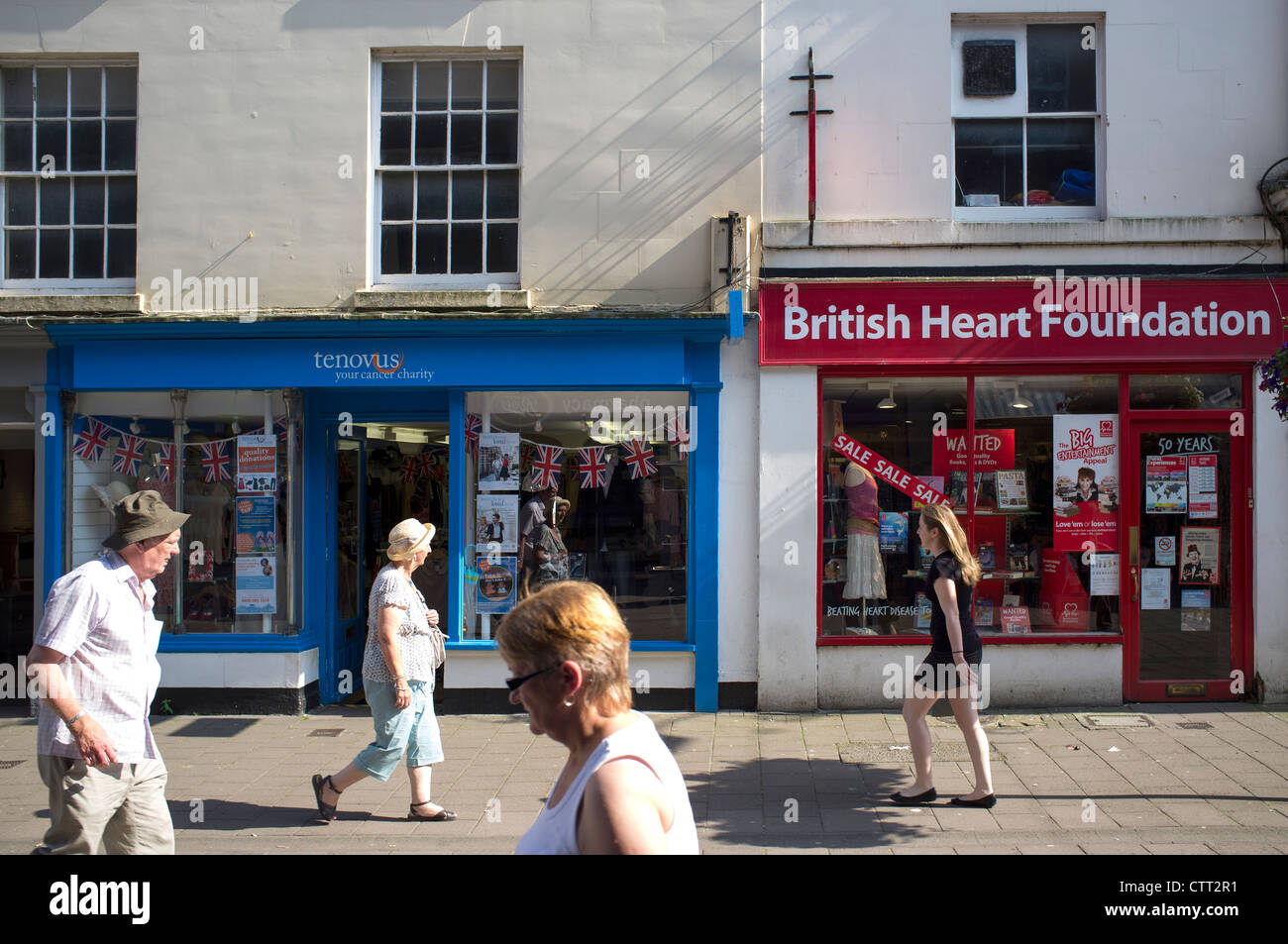 Charity Shops The Brittox Devizes Stock Photo - Alamy