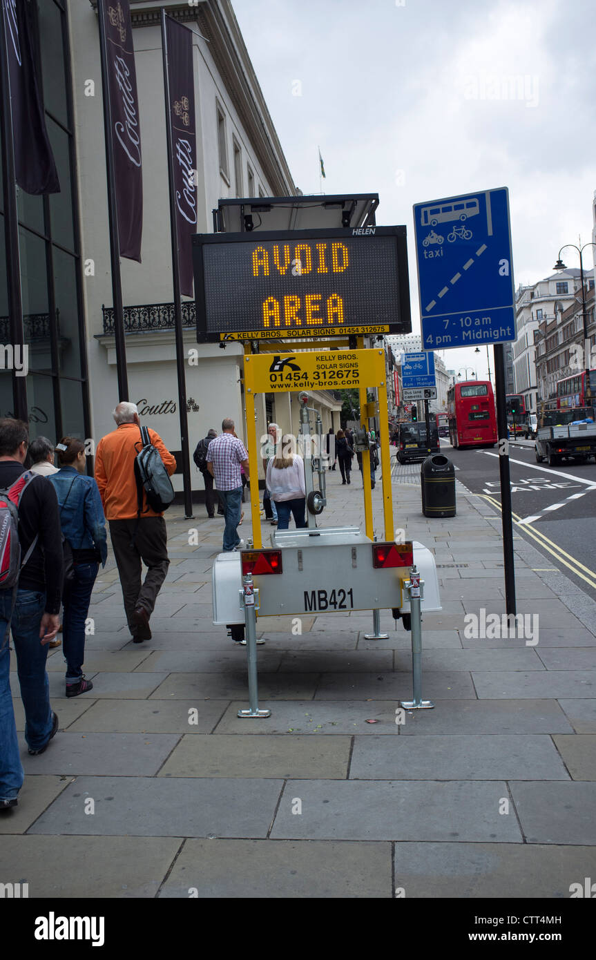 Traffic congestion warning sign hi-res stock photography and images - Alamy