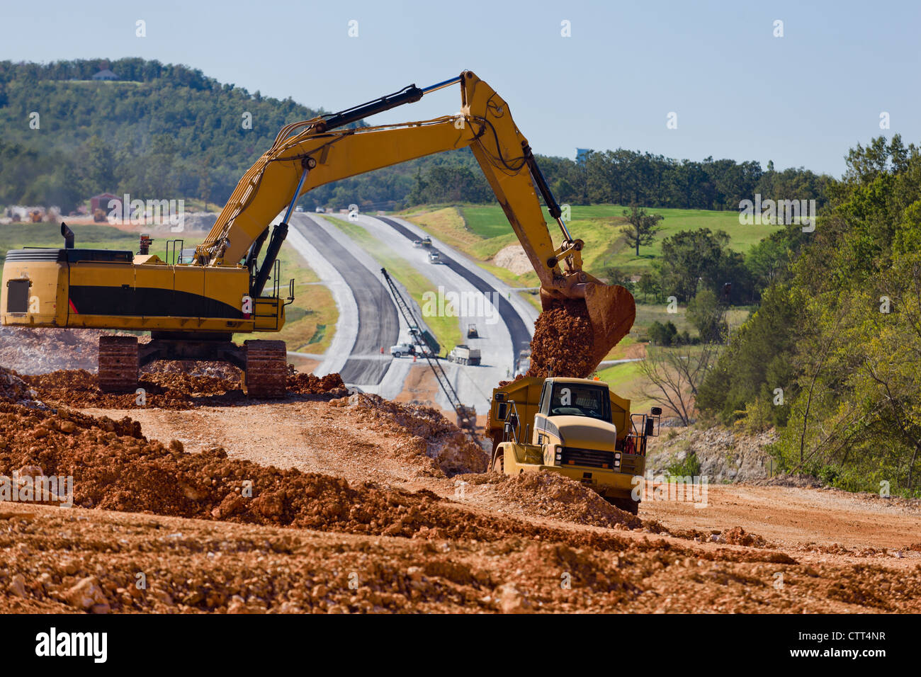 Highway construction us hi-res stock photography and images - Alamy