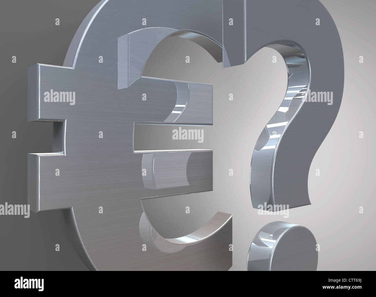 Euro currency symbol with question mark Stock Photo - Alamy