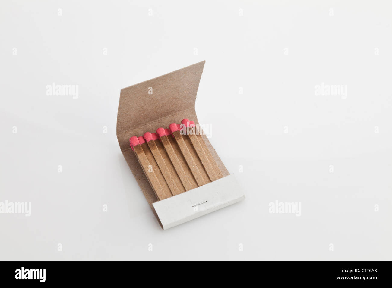 Open matchbook isolated on white Stock Photo - Alamy