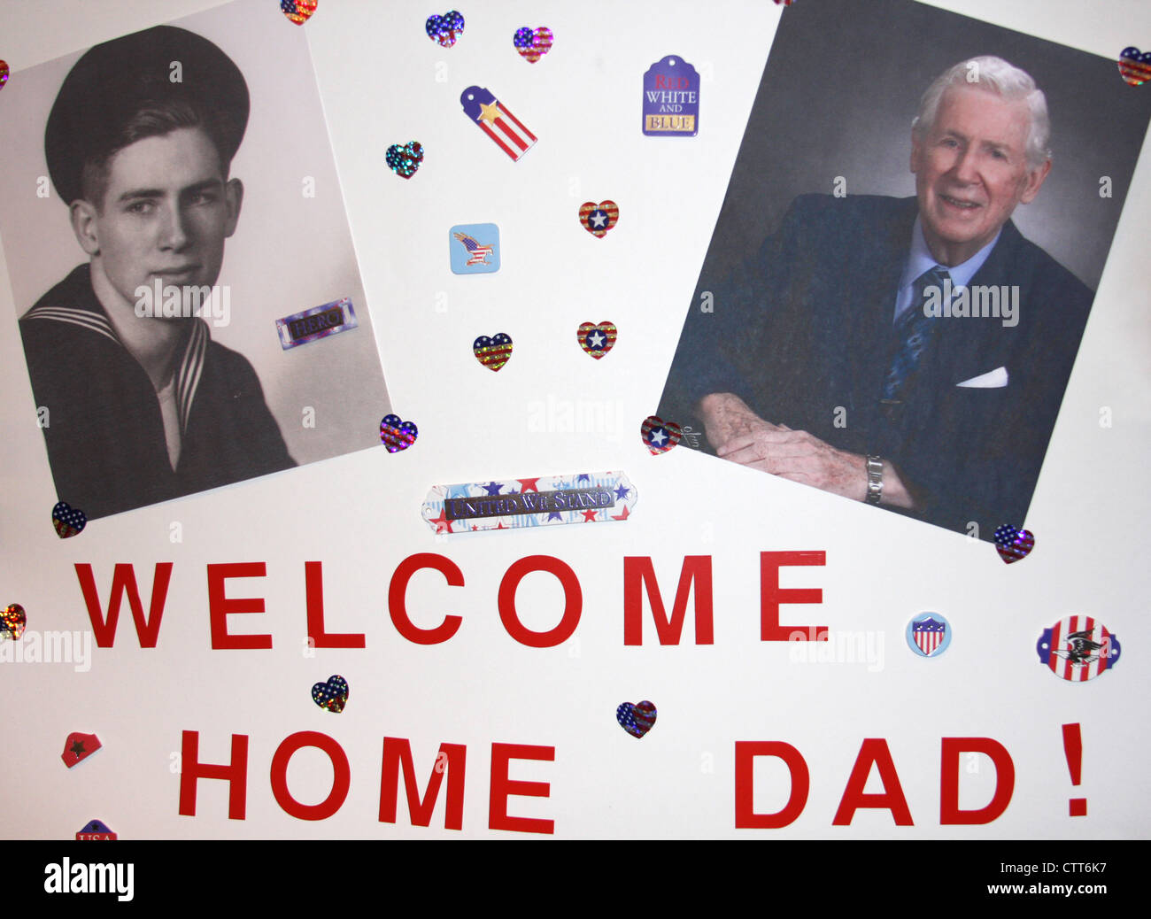 Welcome Home Dad sign for Honor Flight Recoginition for those veterans ...