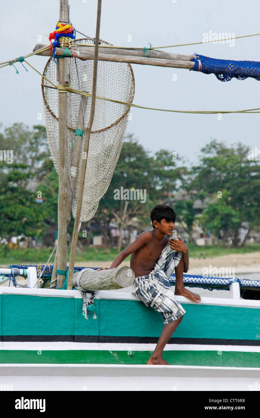 Asian boy fishing boat hi-res stock photography and images - Alamy