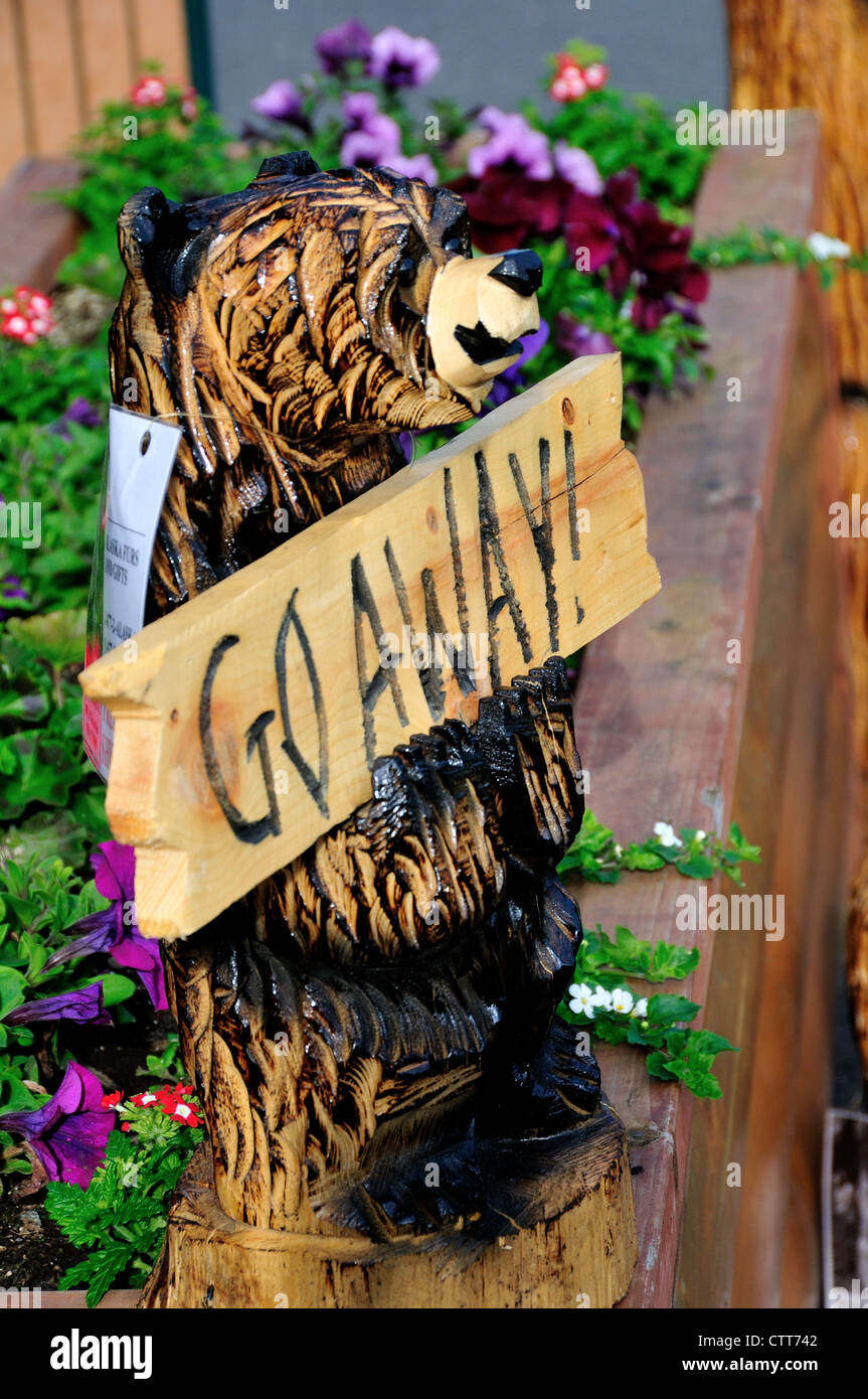 Carved wooden sign hi-res stock photography and images - Alamy