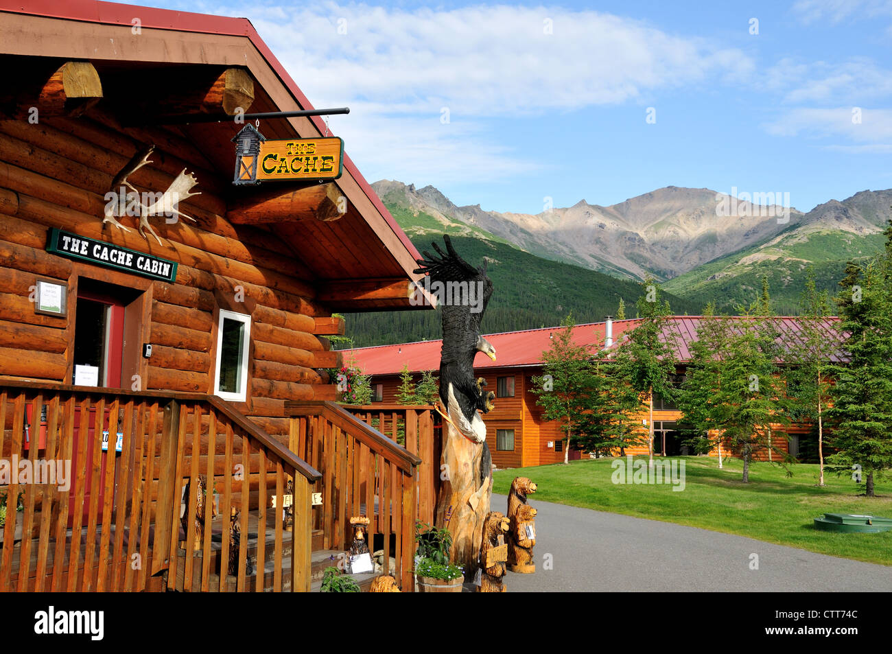 Souvenir shops near Denali National Park and Preserve, Alaska, USA ...