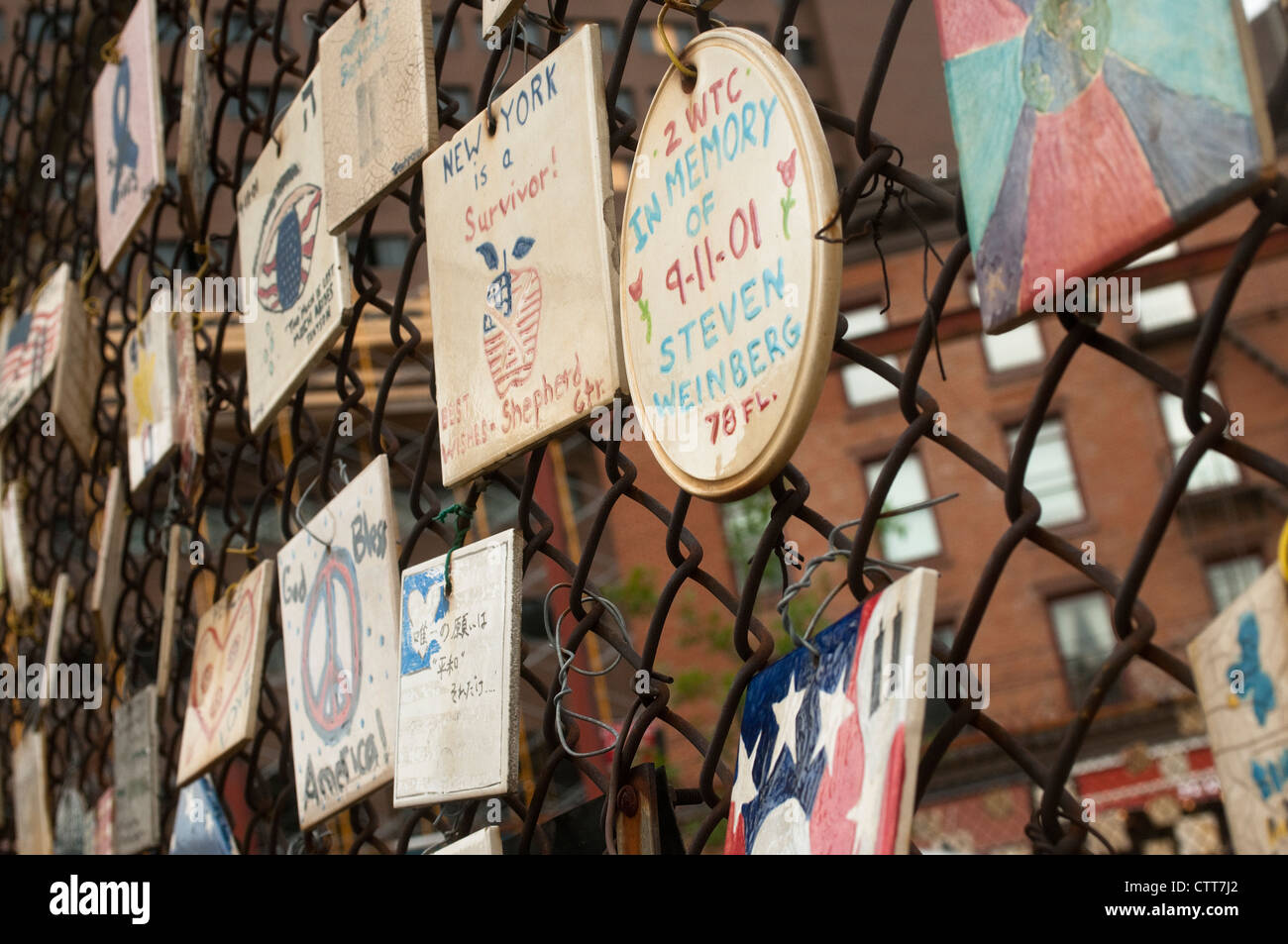 911 memorial tiles hi-res stock photography and images - Alamy