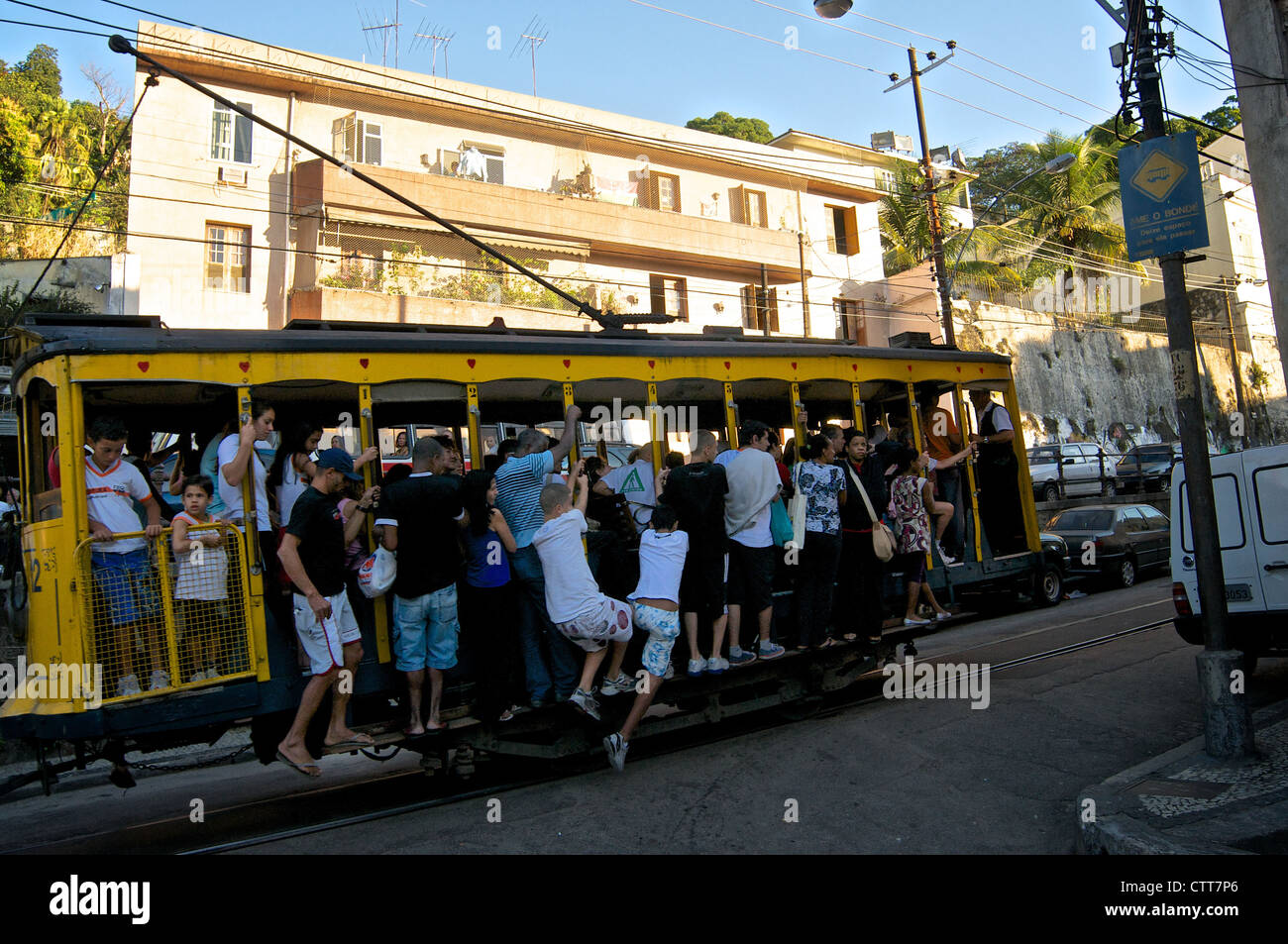 Tram in Rio, Brazil Stock Photo - Alamy