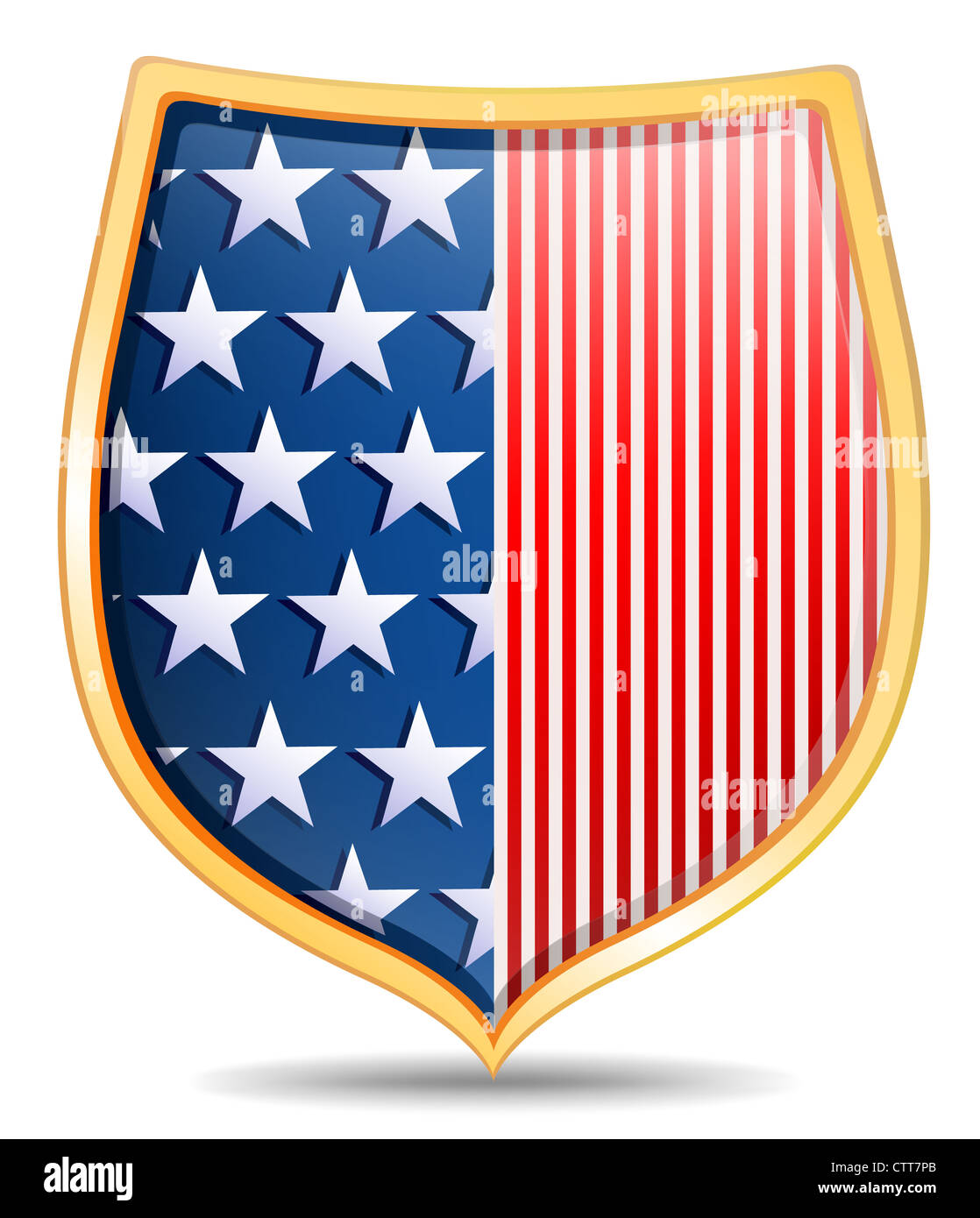 USA symbolic on the shield Stock Photo - Alamy
