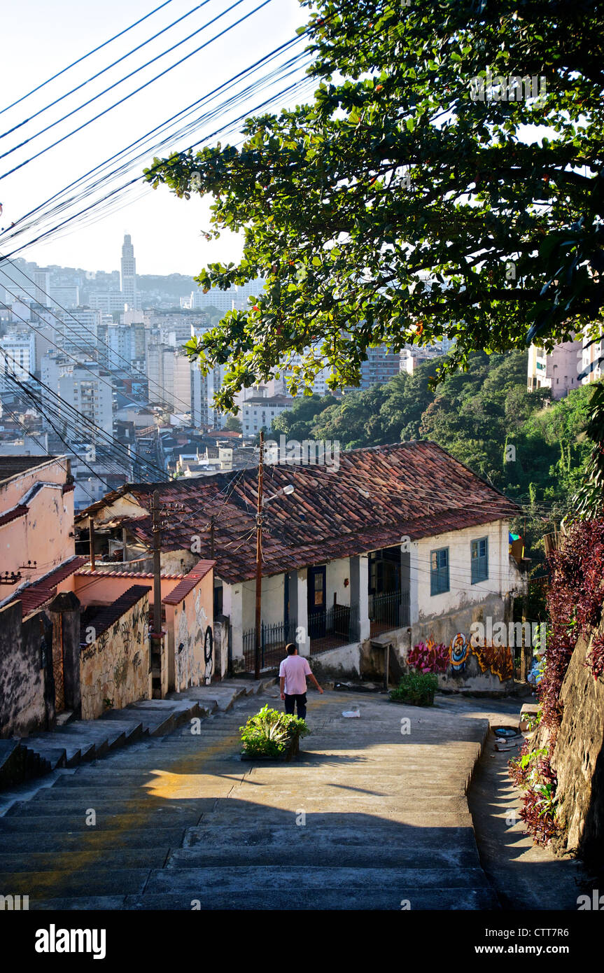 Street view in Rio, Brazil Stock Photo - Alamy