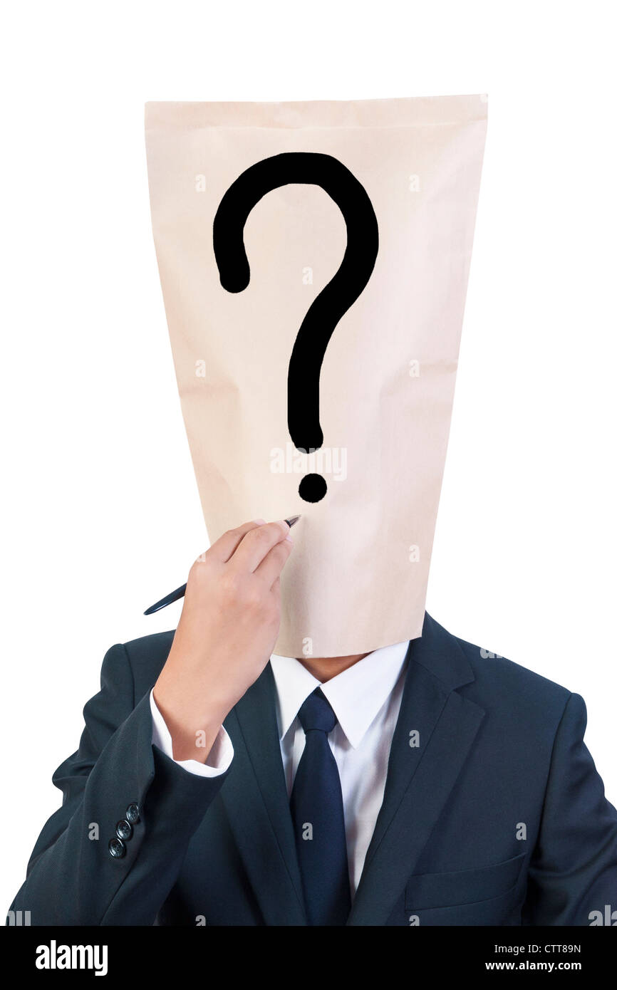 Question mark head hi-res stock photography and images - Alamy