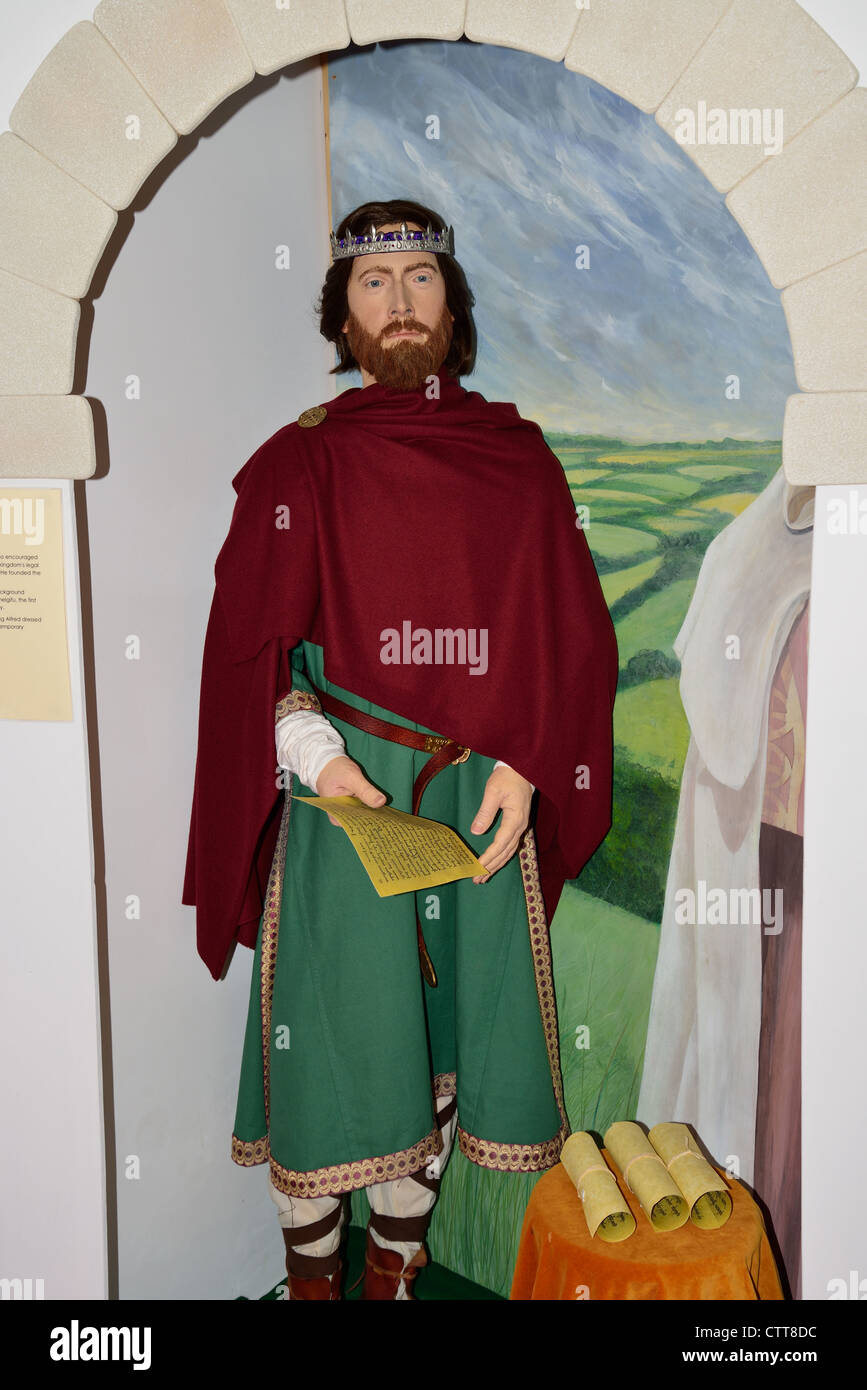 King Alfred the Great figure in Gold Hill Museum, Gold Hill ...