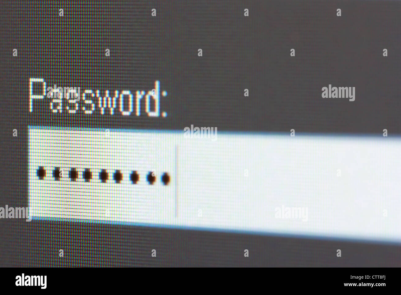 password secret text on computer screen Stock Photo - Alamy