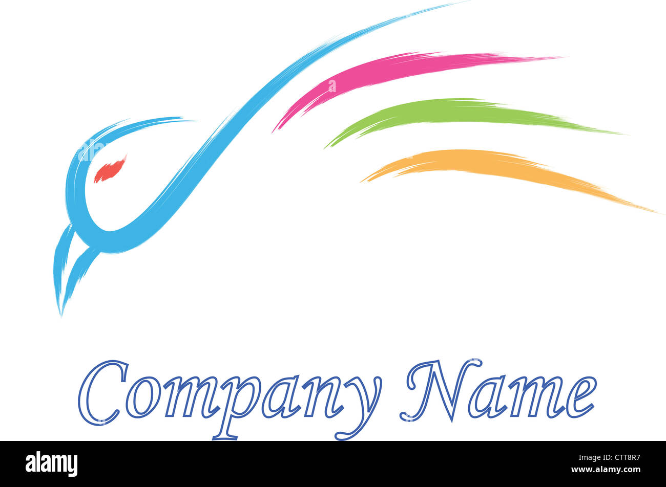 abstract bird symbol for company Stock Photo - Alamy