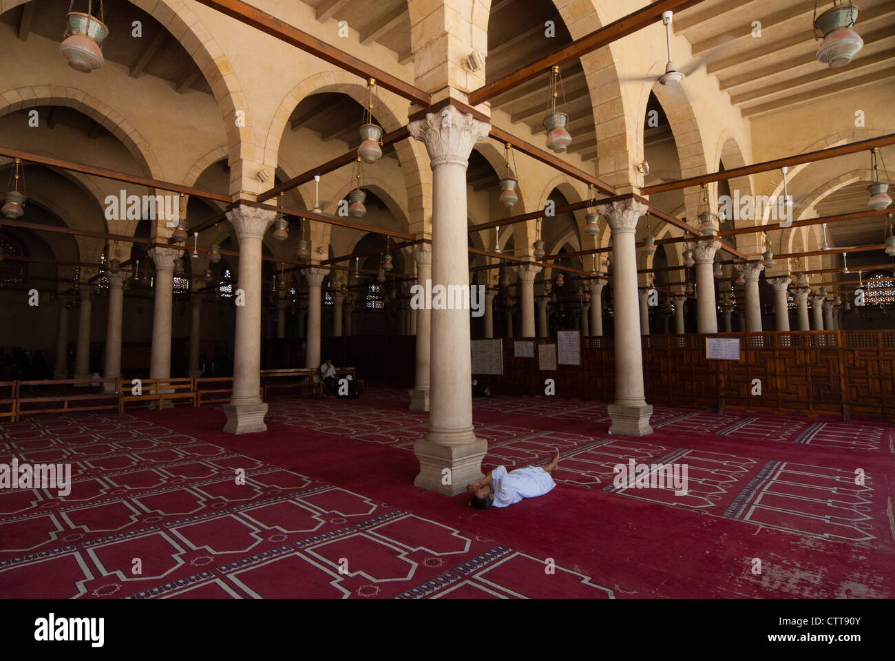 Mosque of Amr ibn al-As, Cairo, Egypt, North Africa, Africa Stock Photo ...