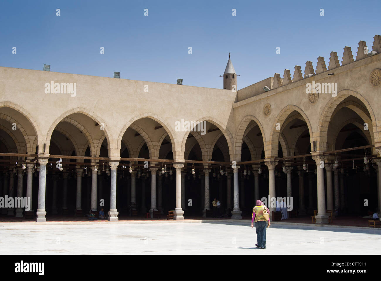 Mosque of Amr ibn al-As, Cairo, Egypt, North Africa, Africa Stock Photo ...