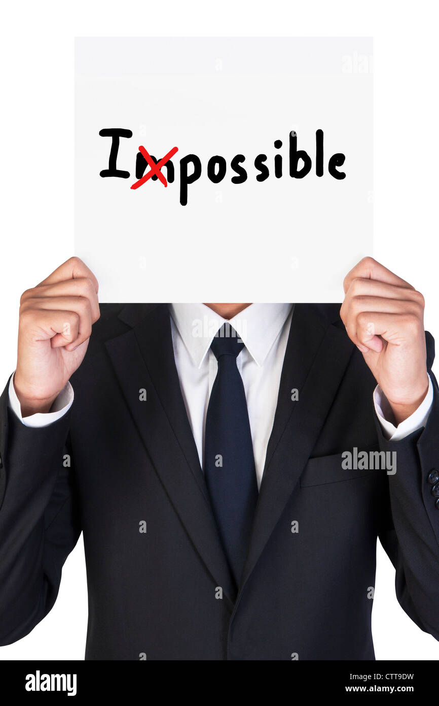 Abstract businessman show word hi-res stock photography and images - Alamy