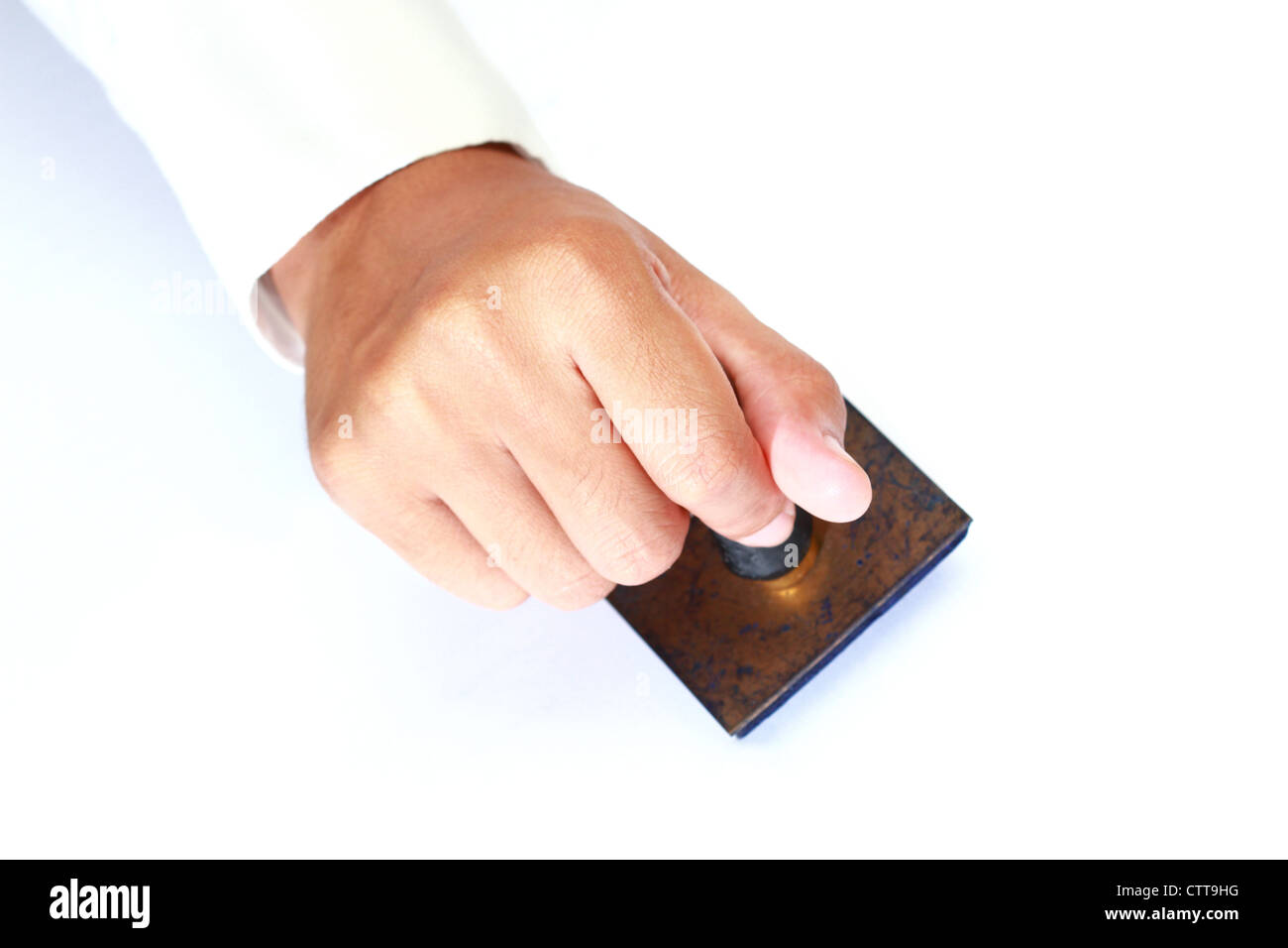 Rubber Stamp With Hand