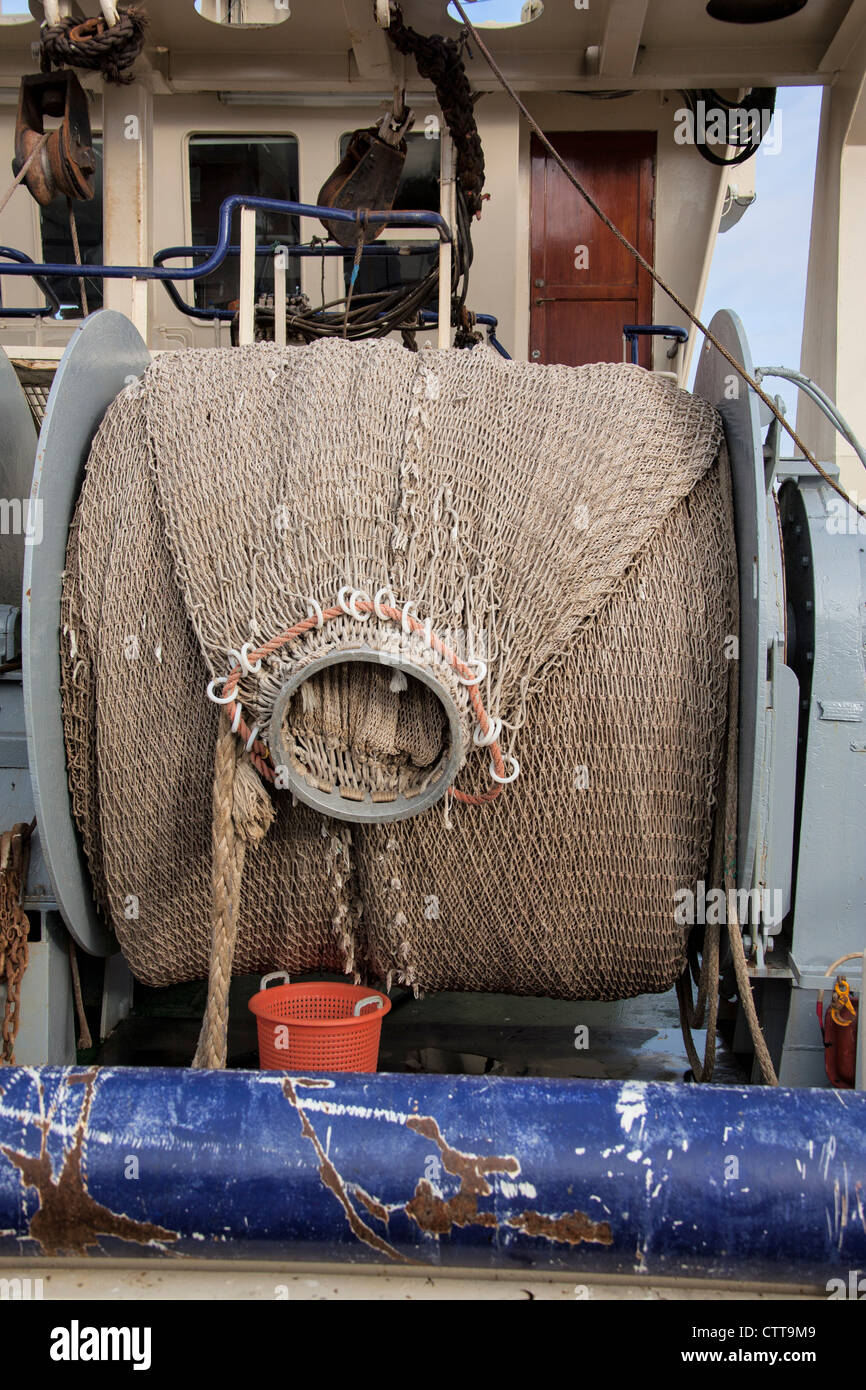 boat showing fishing nets Stock Photo - Alamy