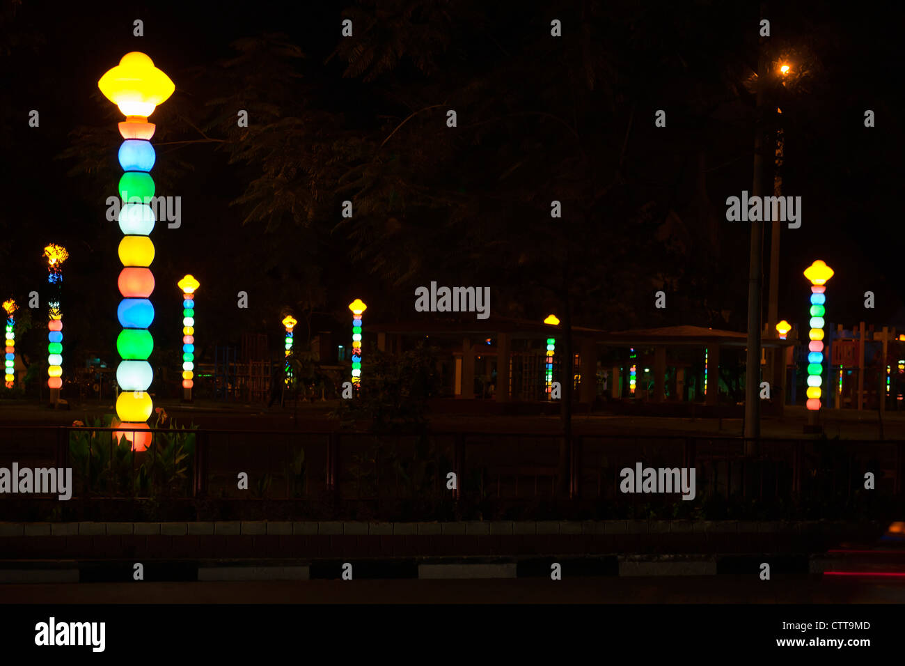 Decorative street lights in Manila Stock Photo - Alamy