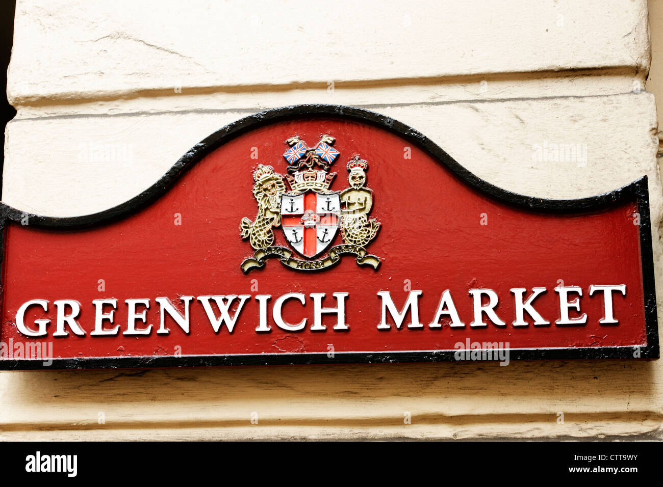 Greenwich market sign hi-res stock photography and images - Alamy
