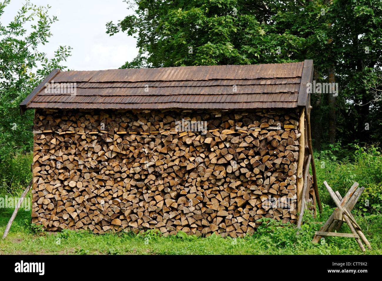Pile of fuelwood hi-res stock photography and images - Alamy