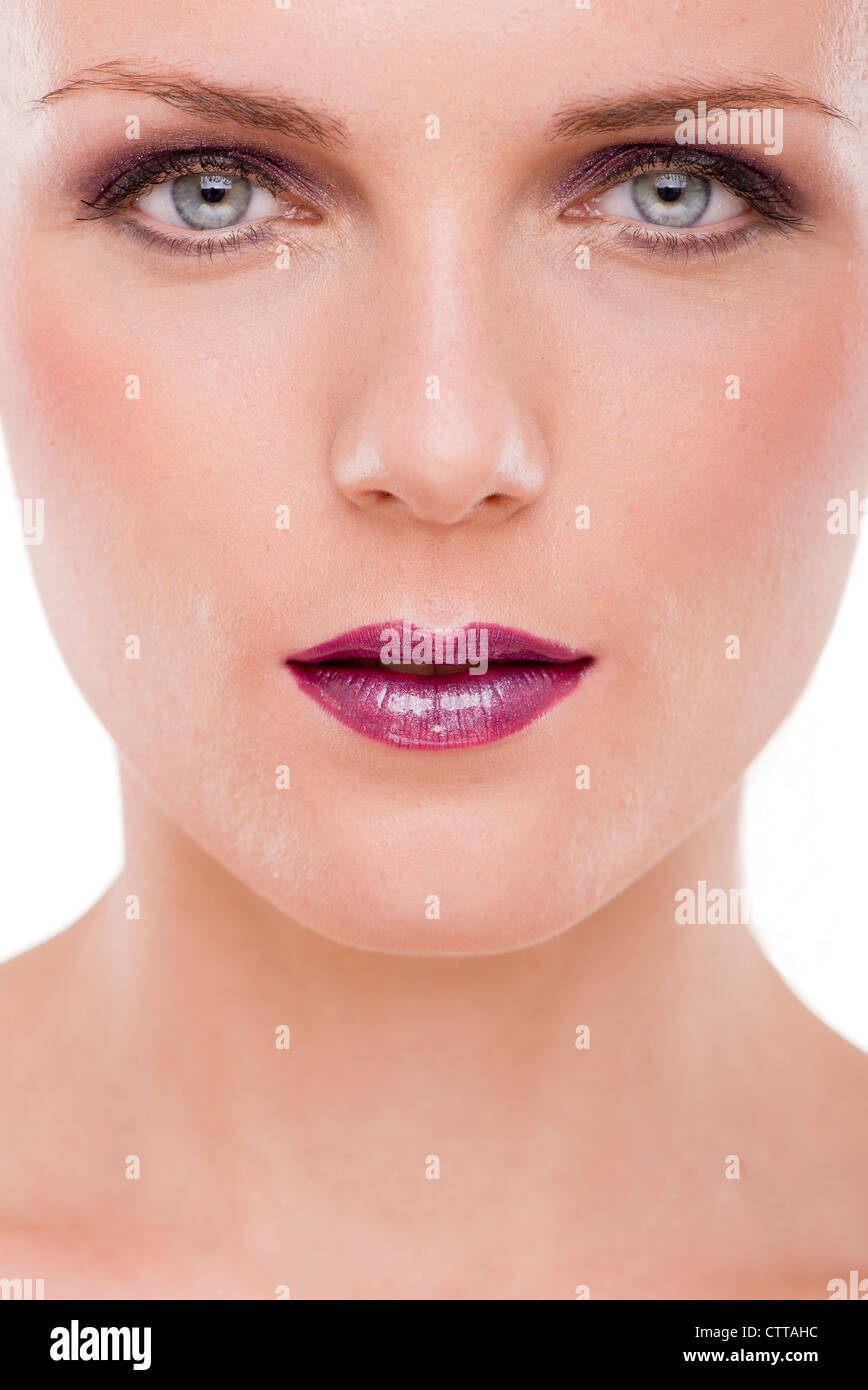 woman close up make up Stock Photo - Alamy