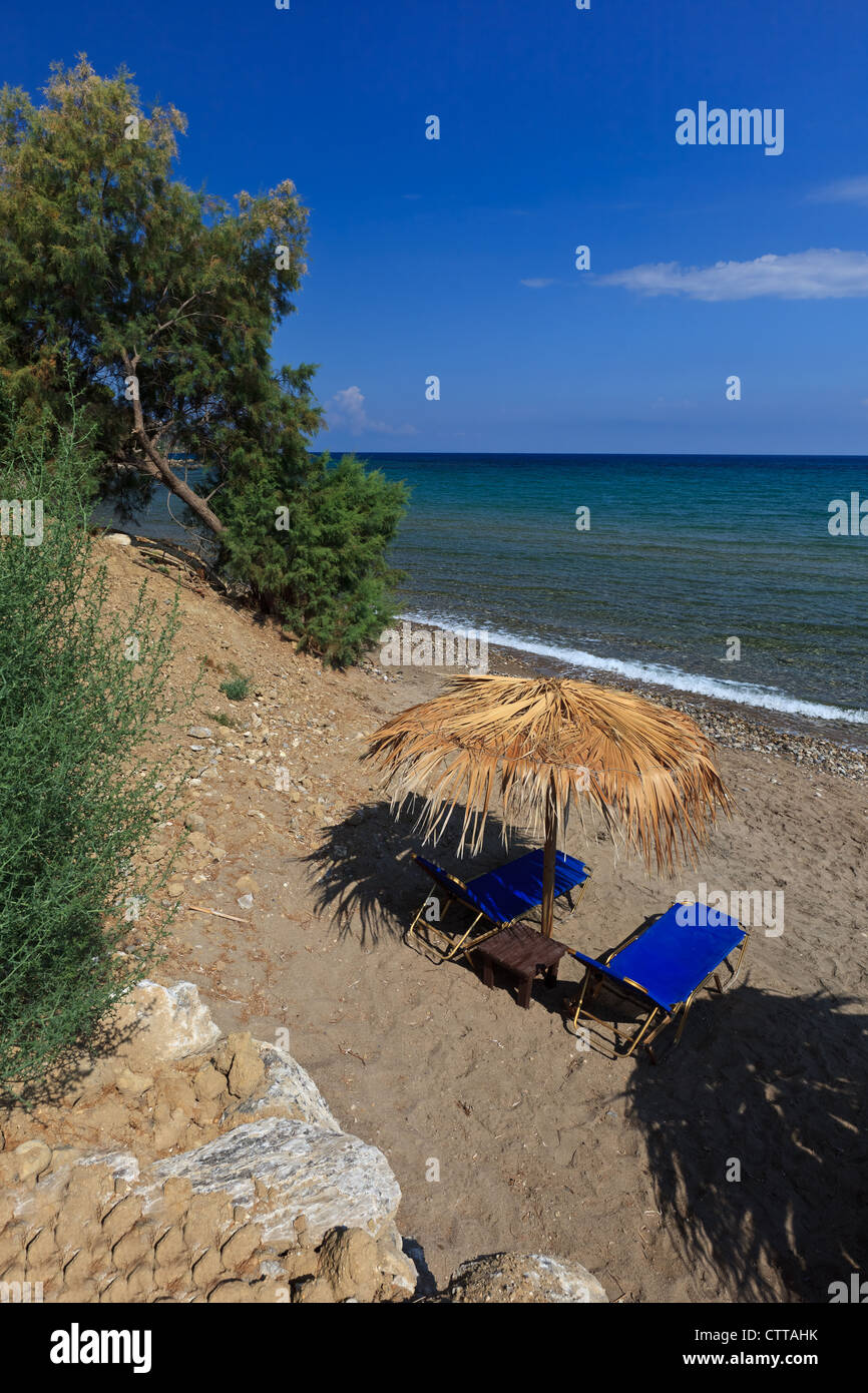 sun bed on the beach Stock Photo - Alamy