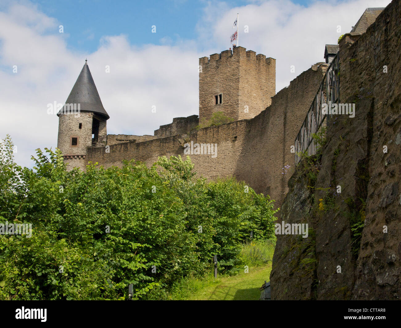 Bourscheid castle, Luxemburg Stock Photo - Alamy