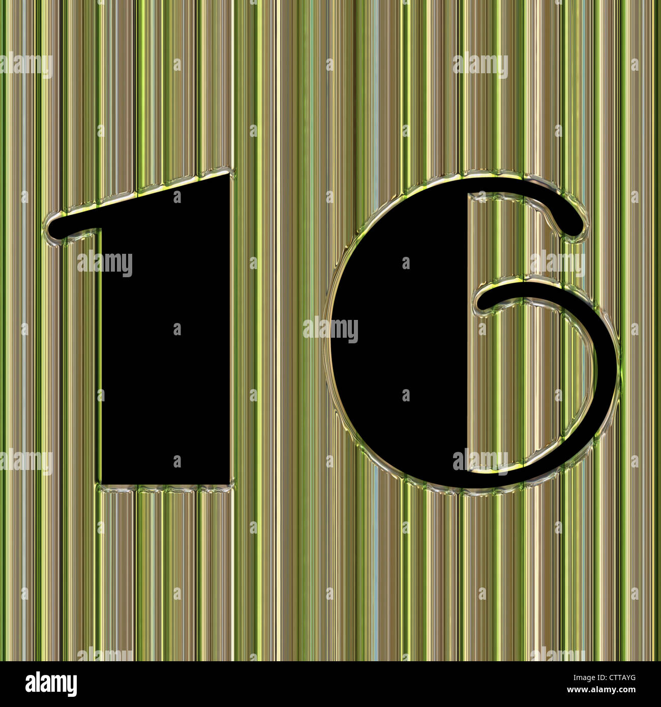 Abstract glass background with number 16 and space for your text Stock ...