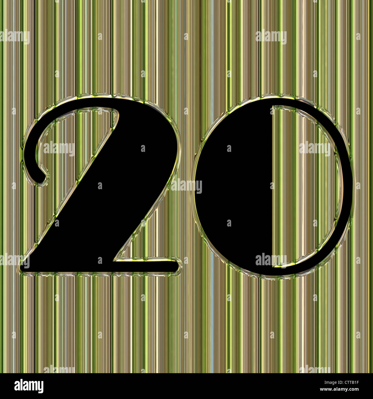 Abstract glass background with number 20 and space for your text Stock ...