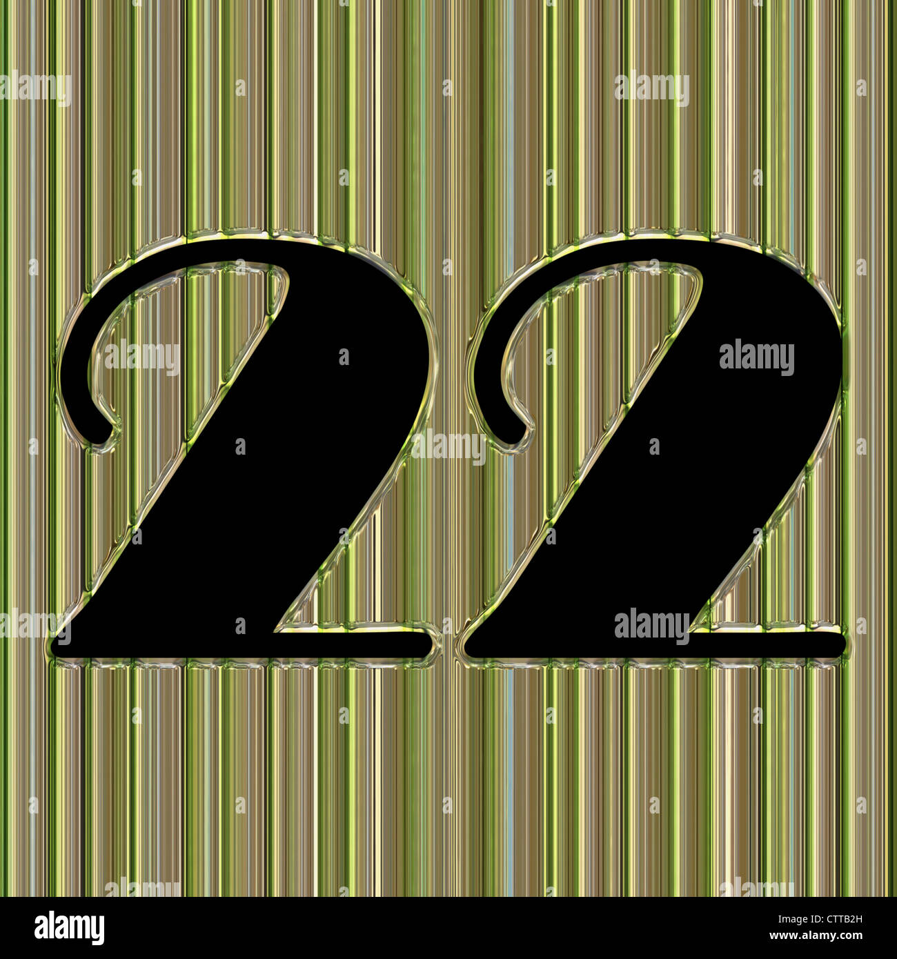 Abstract glass background with number 22 and space for your text Stock ...