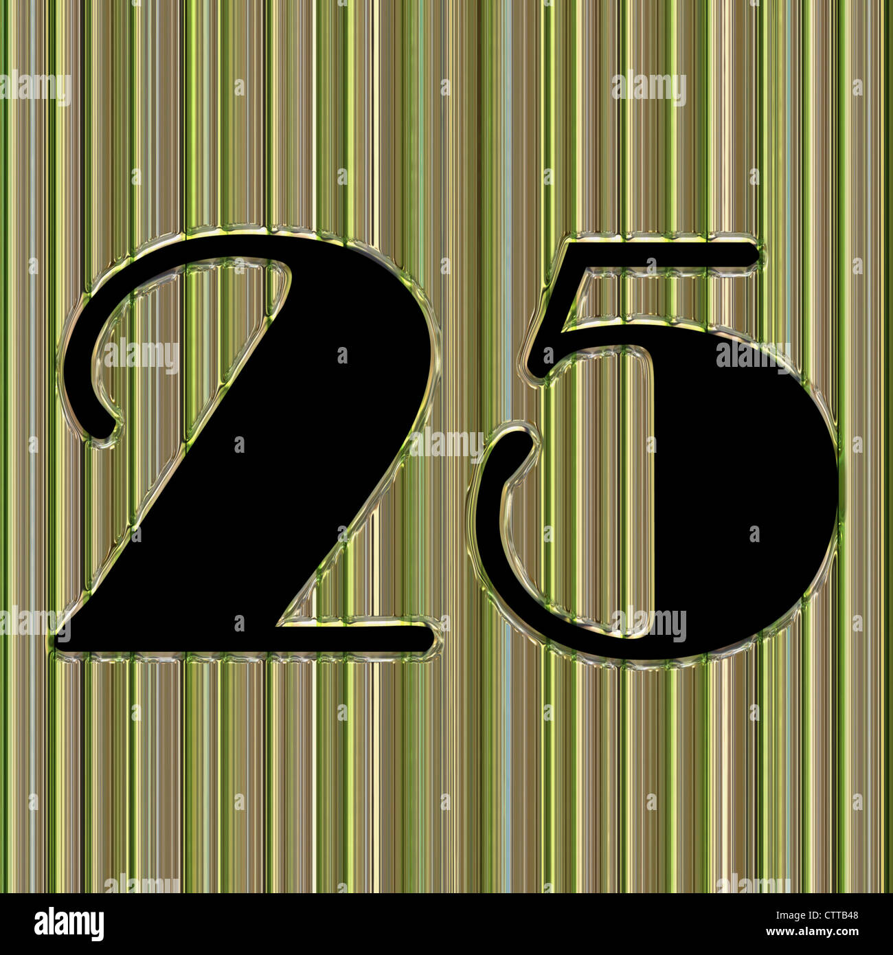 Abstract glass background with number 25 and space for your text Stock ...