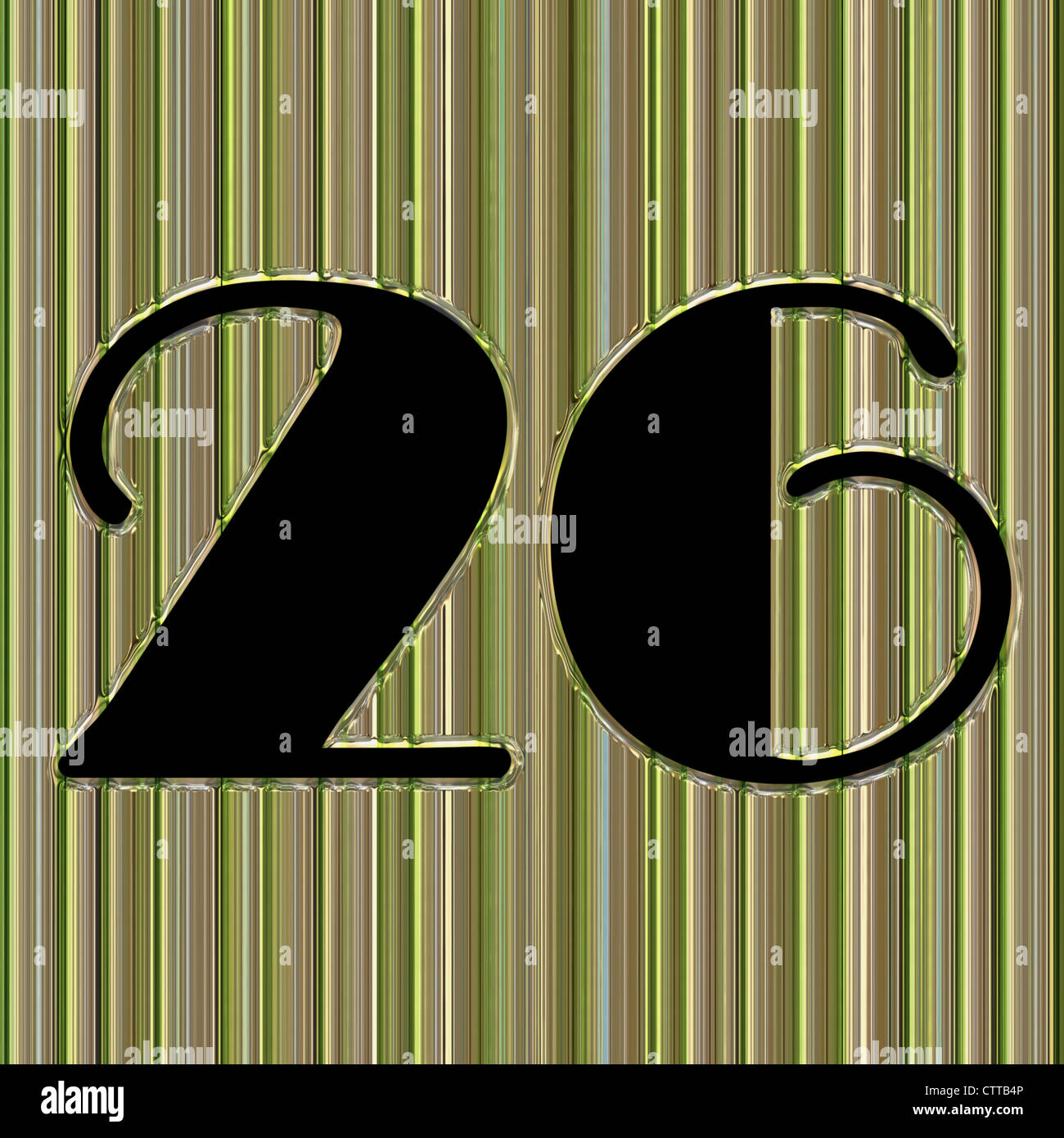 Abstract glass background with number 26 and space for your text Stock ...