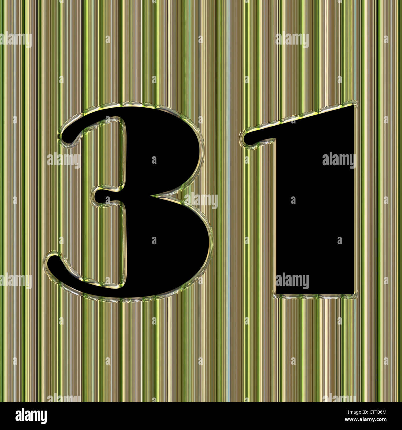 Abstract glass background with number 31 and space for your text Stock ...