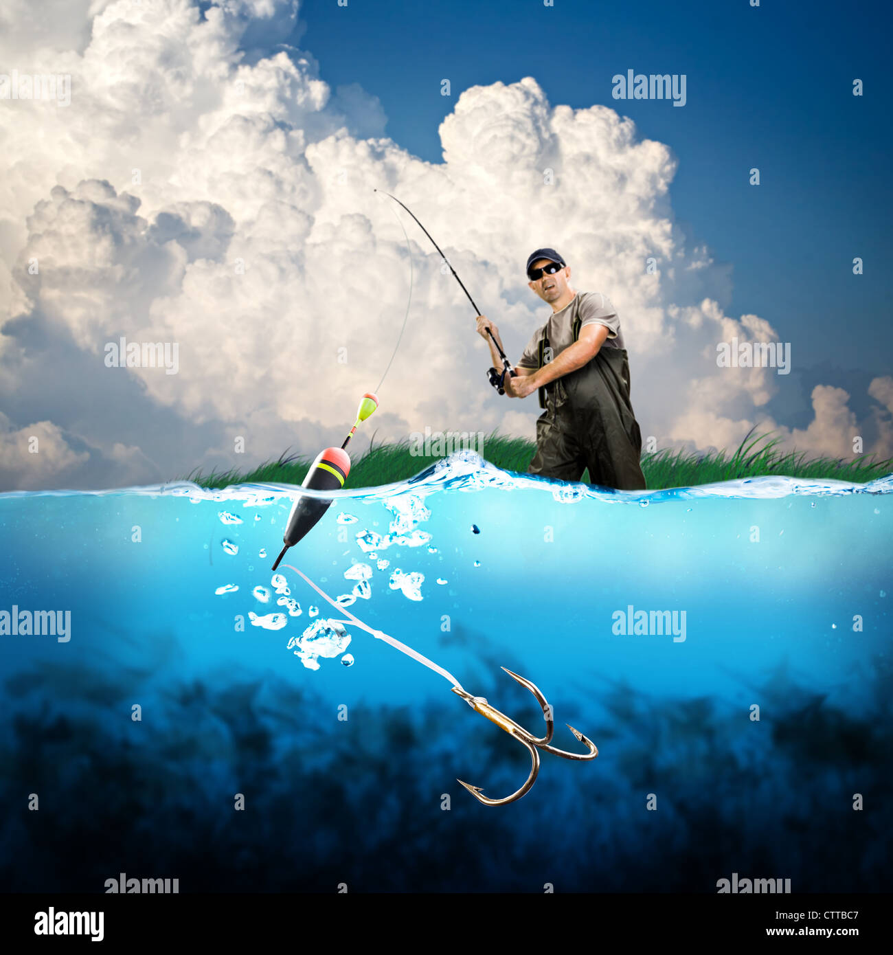 Fishing Hook In Water