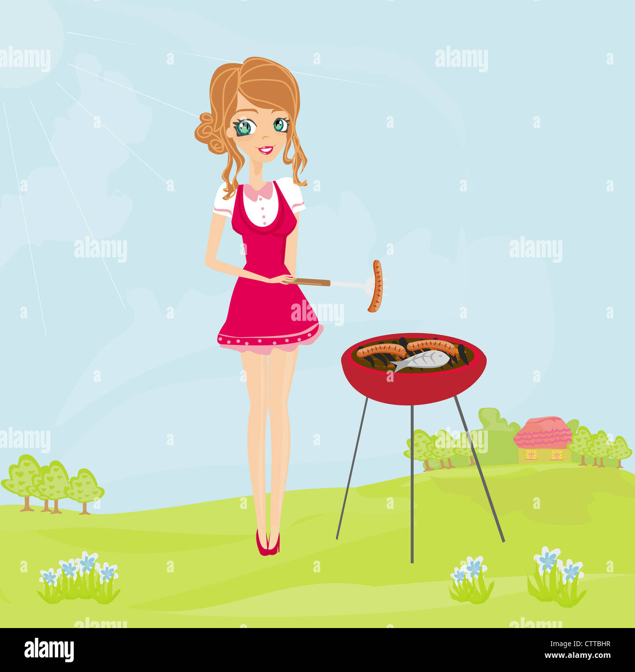 Veal roast woman hi-res stock photography and images - Alamy