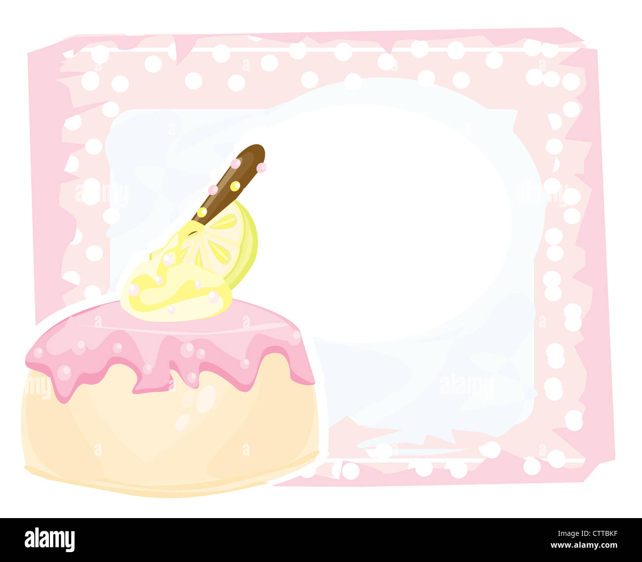 sweet cakes on abstract background Stock Photo - Alamy