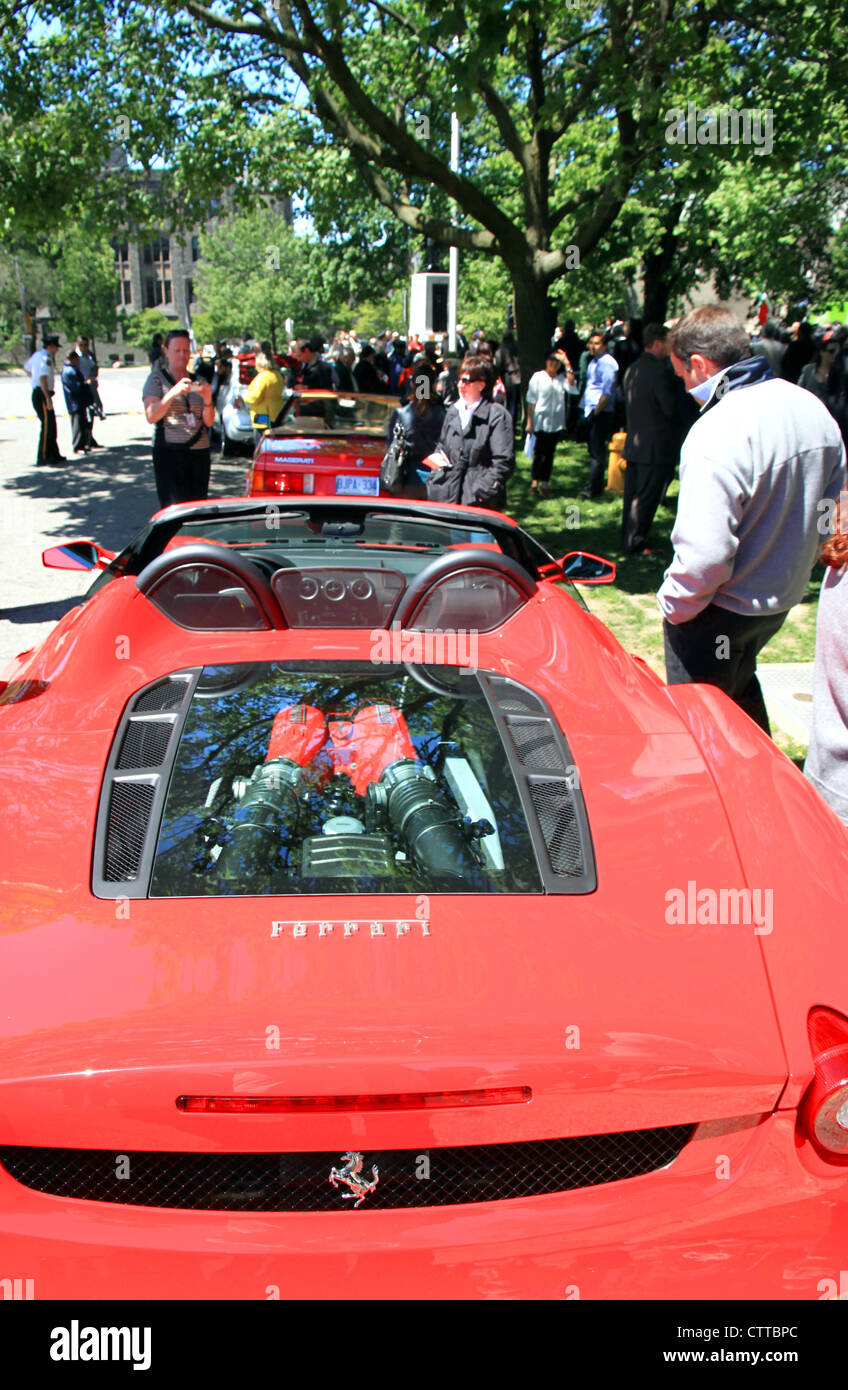 A Ferrari in the streets of Toronto Stock Photo - Alamy