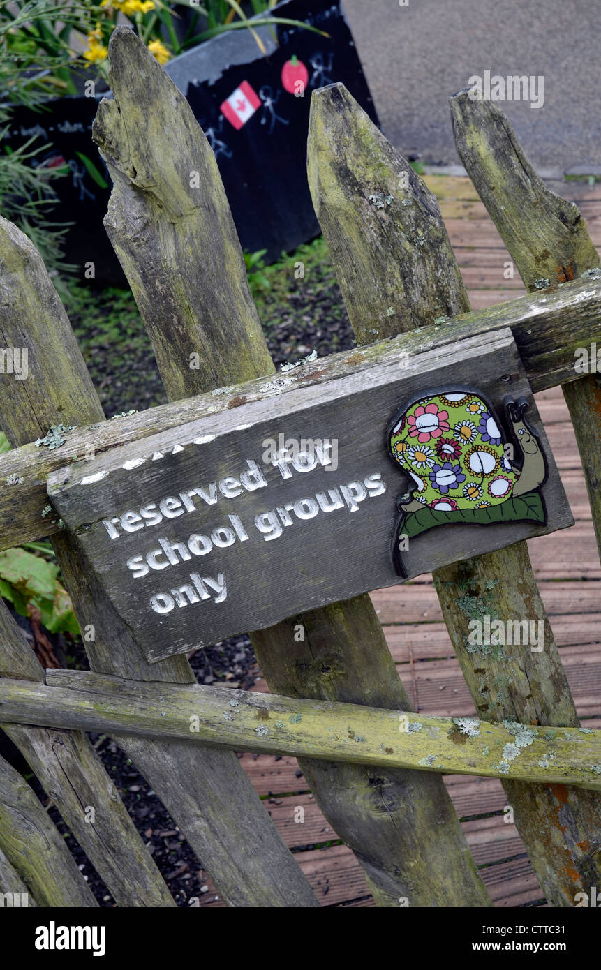 wooden gate at eden project Stock Photo - Alamy