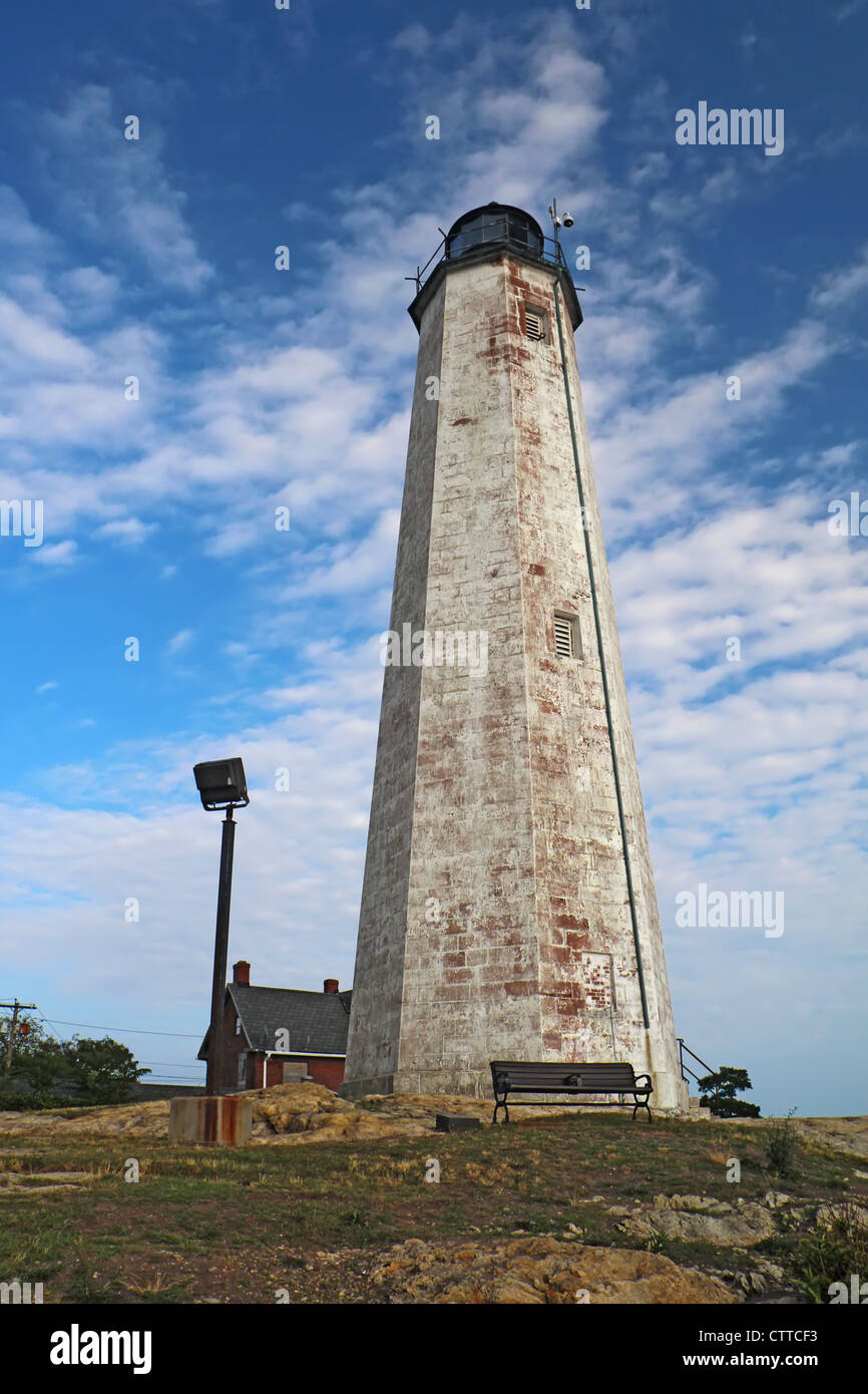 The Five Mile Point Light in New Haven, Connecticut Stock Photo - Alamy