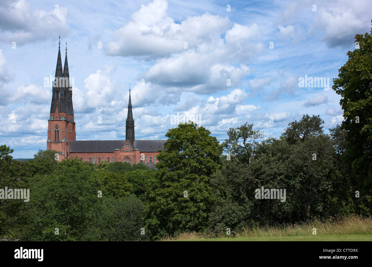 Uppsala gothic cathedral. Sweden Stock Photo - Alamy