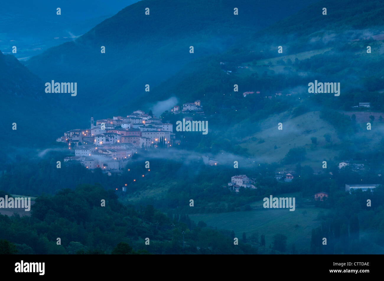 View of Preci, Umbria, Italy Stock Photo - Alamy