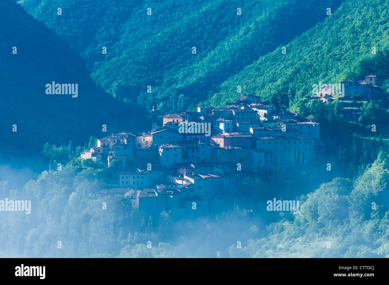 View of Preci, Umbria, Italy Stock Photo - Alamy