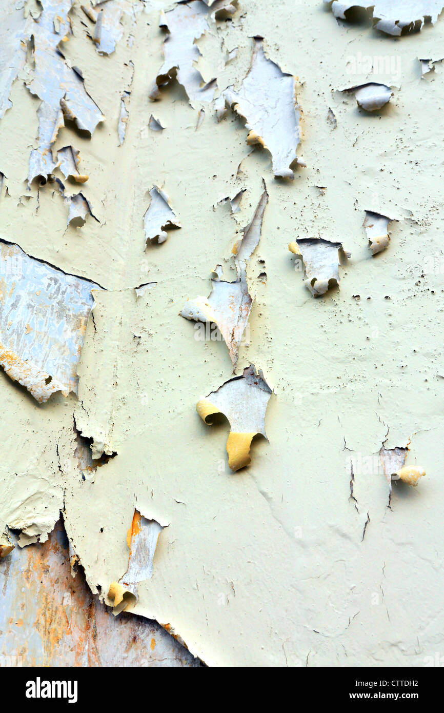 Flaking paint on building background Stock Photo - Alamy