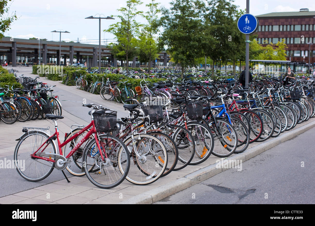 Train station bike rack hi-res stock photography and images - Alamy