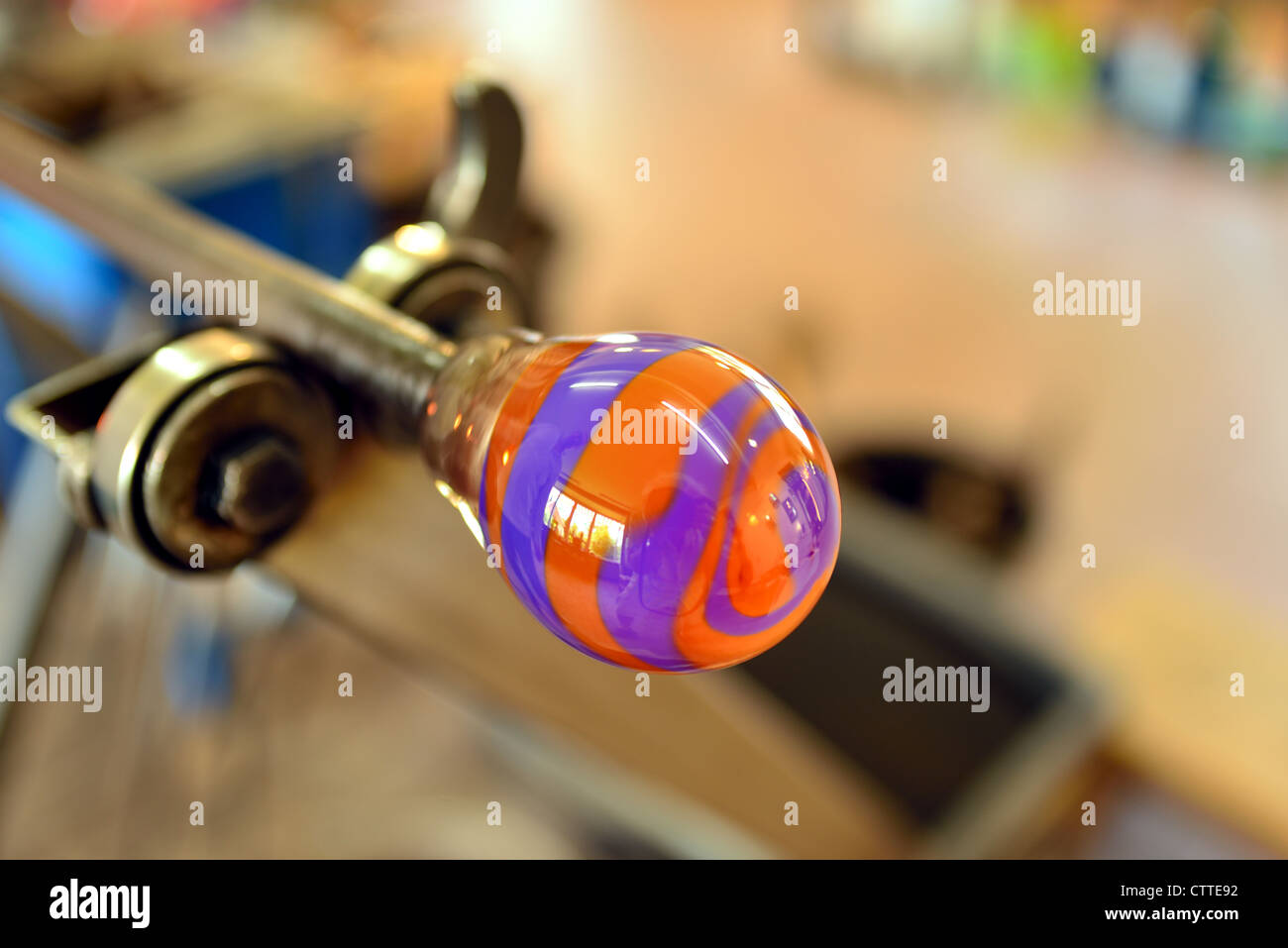 The making of a glass ball Stock Photo - Alamy