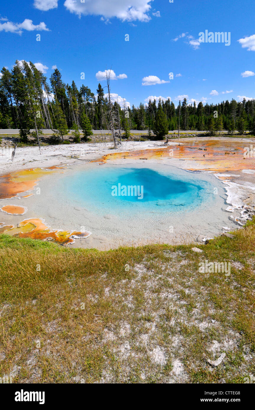 Painted Pots Yellowstone National Park Wyoming WY United States Stock ...