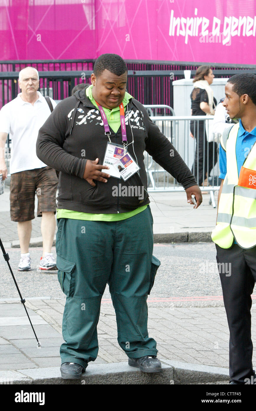 Overweight security guard hi-res stock photography and images - Alamy