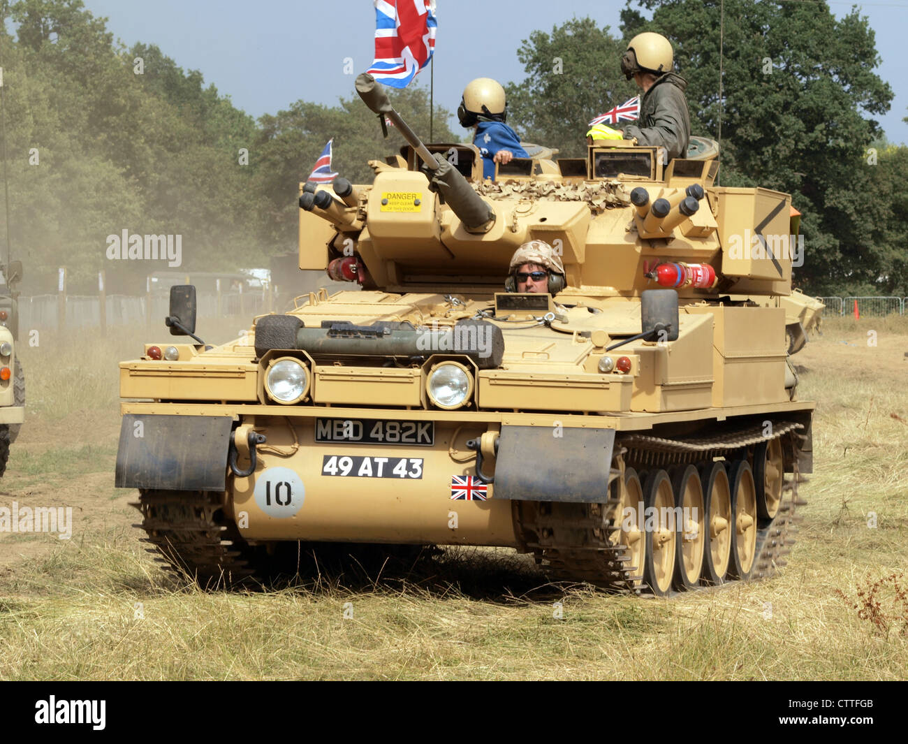 The FV107 Scimitar is a British military vehicle, specifically a light ...