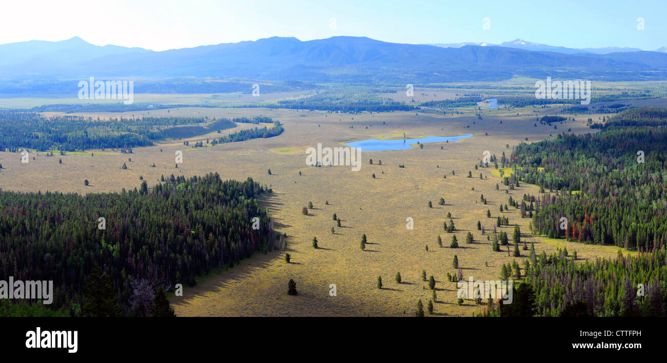 Prairie Area Grand Teton National Park Wyoming WY United States Stock ...